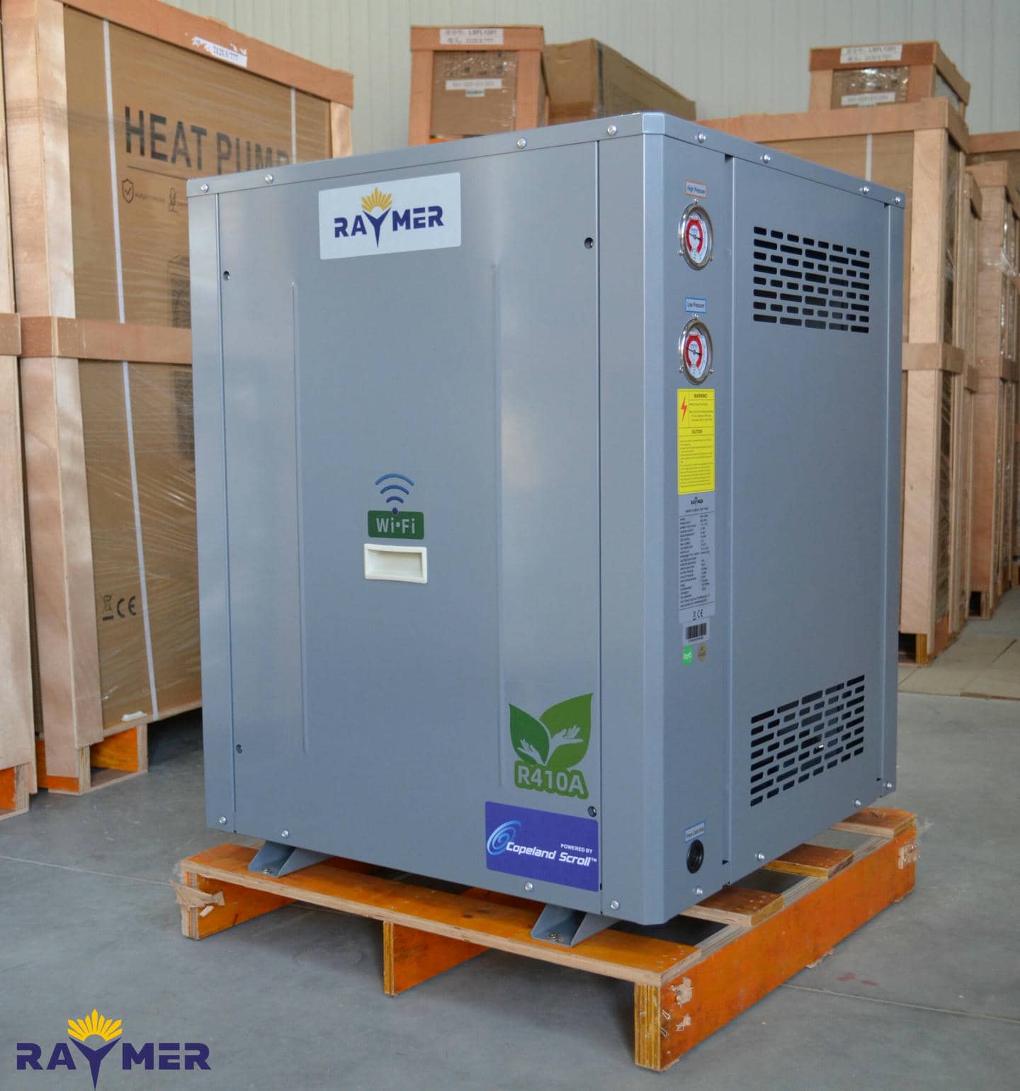 Тепловий геотермальний насос вода-вода Raymer RAY-33WW на 33 кВт, 380 В